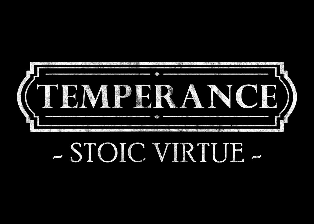 'Stoic Virtue Temperance' Poster, picture, metal print, paint by Christian | Displate