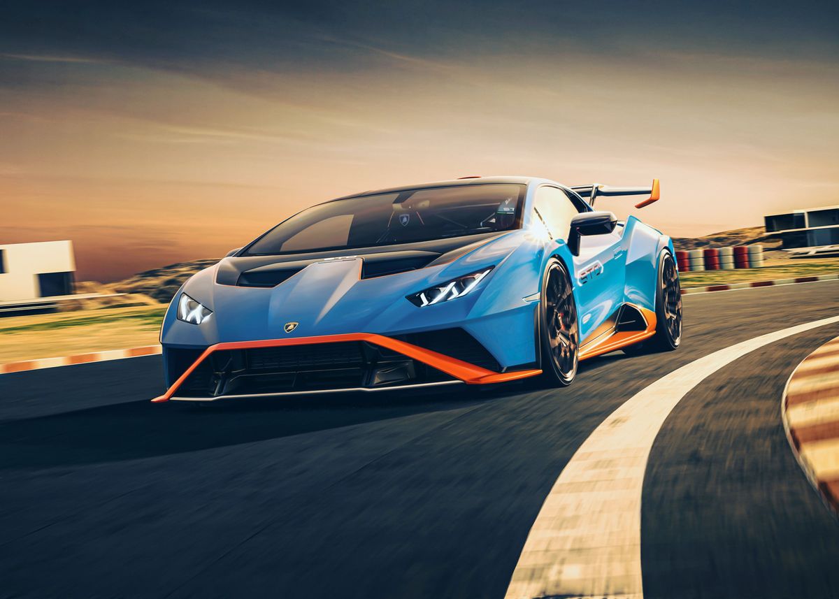 'Lamborgini huracan STO' Poster by jack li | Displate