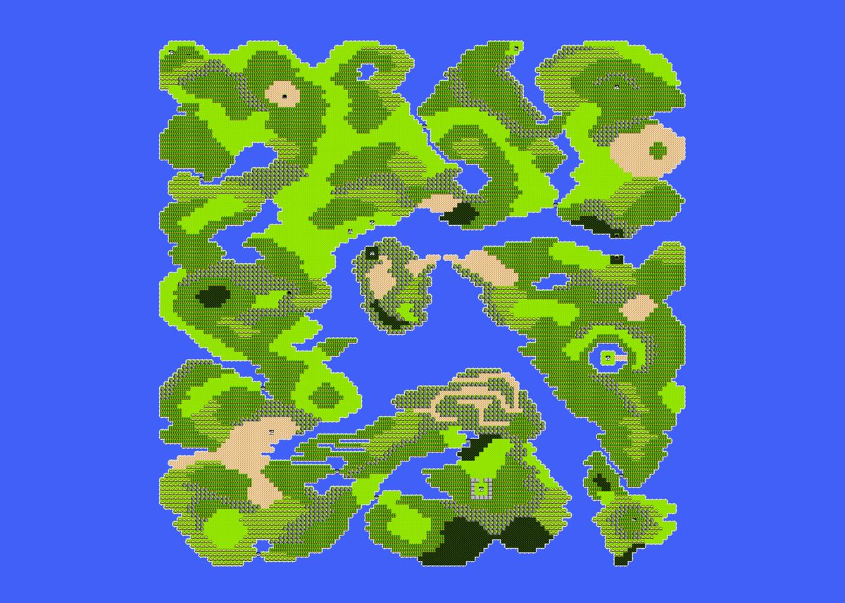 'Dragon Warrior 1 Alefgard' Poster, picture, metal print, paint by John ...