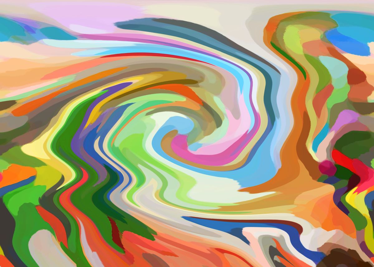 'Twirling Senses Alien3' Poster, picture, metal print, paint by Gani ...