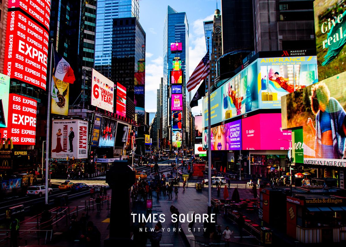 'Times Square ' Poster by Famous City | Displate