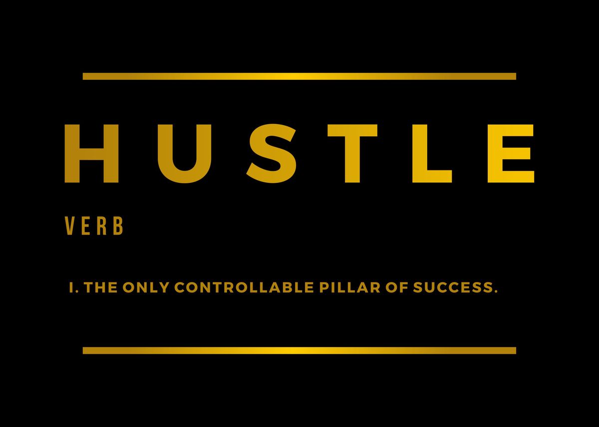 'Hustle Motivation' Poster, picture, metal print, paint by tobirama ...
