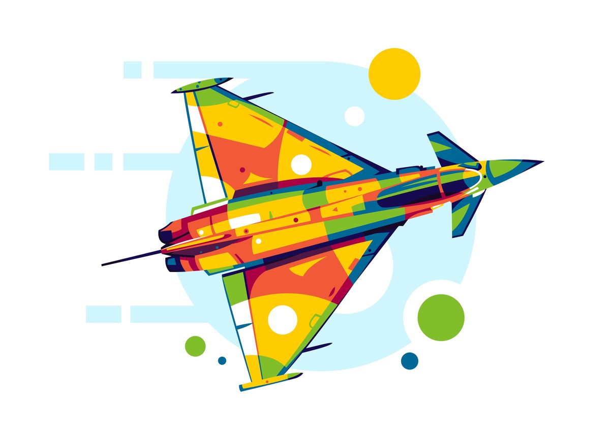 'Eurofighter Typhoon' Poster by Lintang Wicaksono | Displate