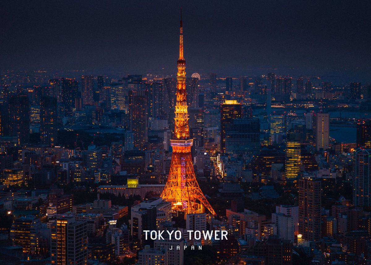 'Tokyo Tower ' Poster by Travel Addict | Displate