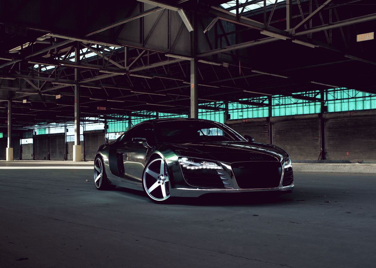 'audi R8 ' Poster, picture, metal print, paint by jack li | Displate