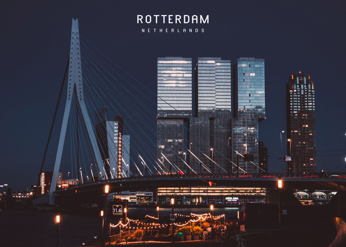 'Rotterdam ' Poster, picture, metal print, paint by Big City | Displate