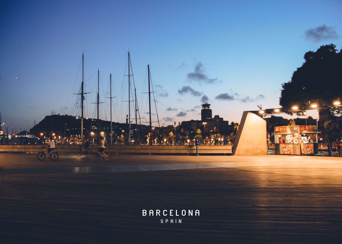 'Barcelona ' Poster, picture, metal print, paint by Explore Universe ...