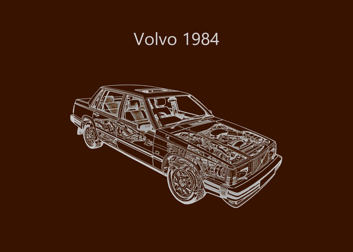 'Volvo 1984 ' Poster by Amazing Artist | Displate