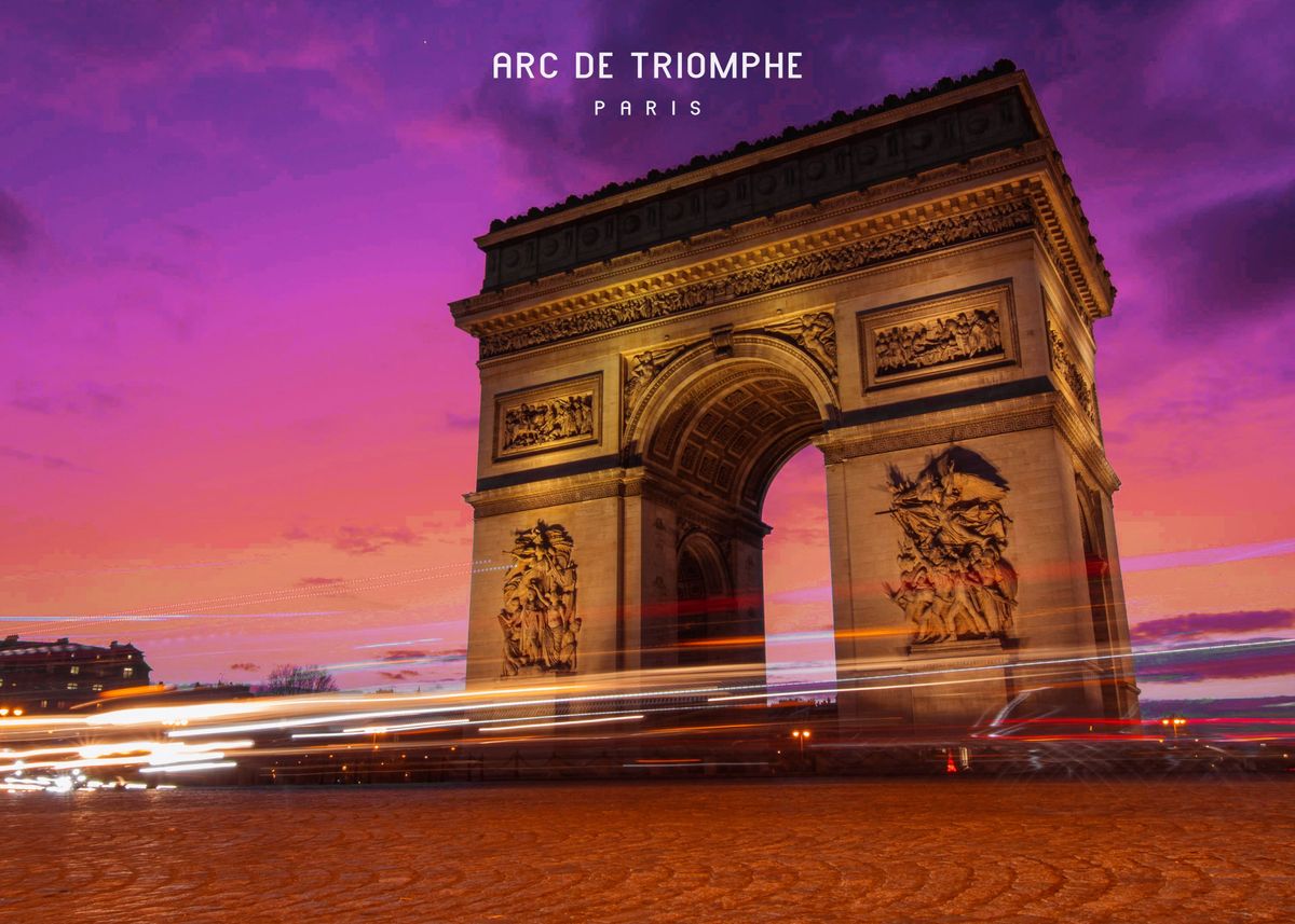 'Arc de Triomphe ' Poster, picture, metal print, paint by Famous City ...