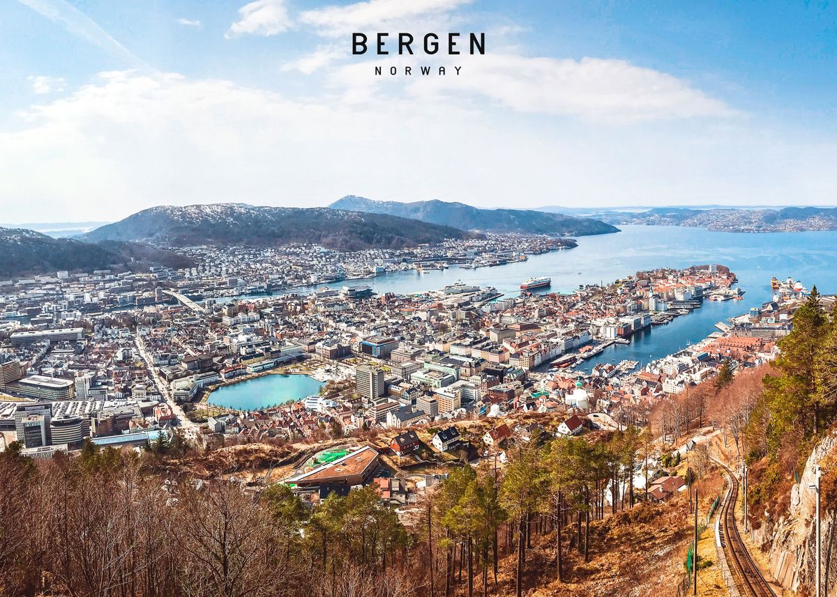 'Bergen ' Poster, picture, metal print, paint by Explore Universe ...