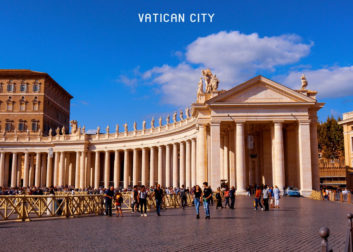 'Vatican ' Poster, picture, metal print, paint by Travel Addict | Displate