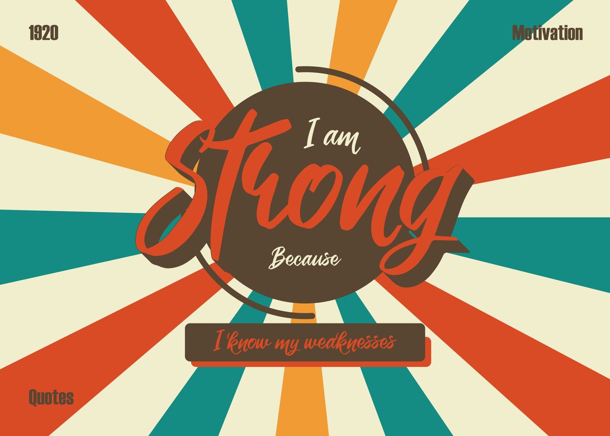 'Motivation vintage style' Poster, picture, metal print, paint by Wisnu ...