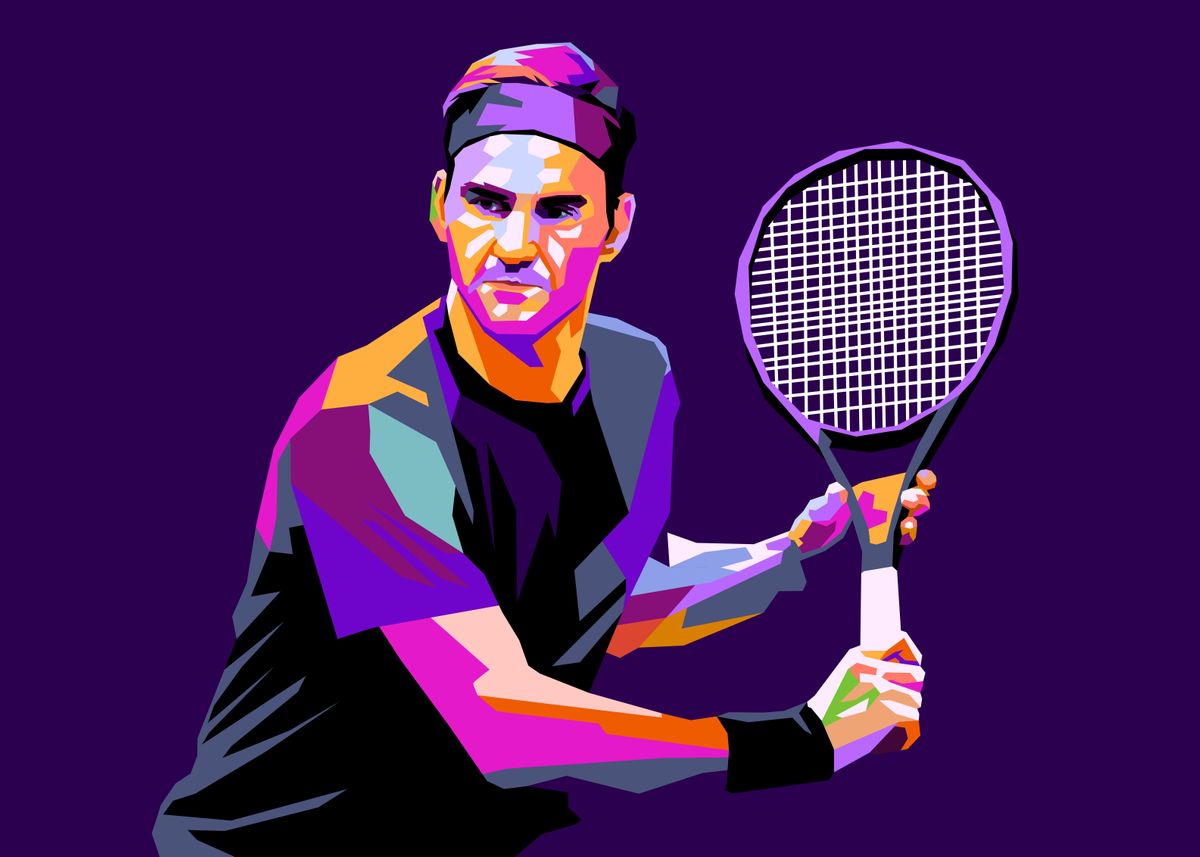 'Roger Federer' Poster by Ro | Displate