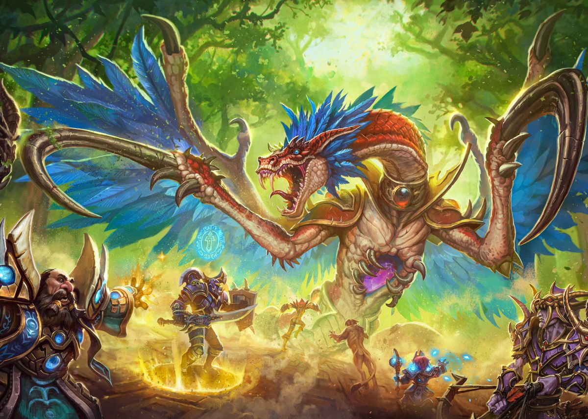 'Hakkar Fight' Poster, picture, metal print, paint by World Of Warcraft ...