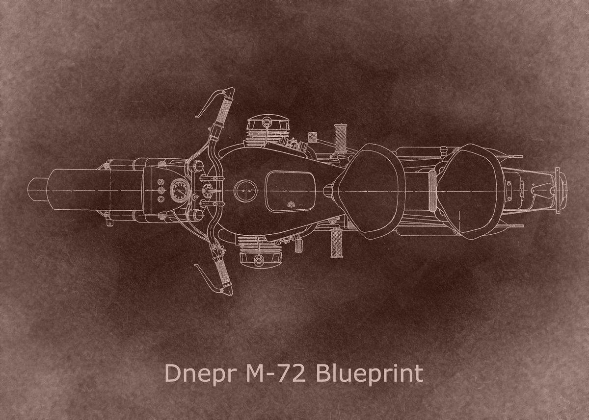 'Dnepr M72 top ' Poster by Mod Yof | Displate