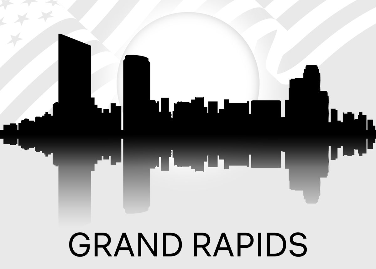 'Grand rapids USA' Poster, picture, metal print, paint by Farwell ...