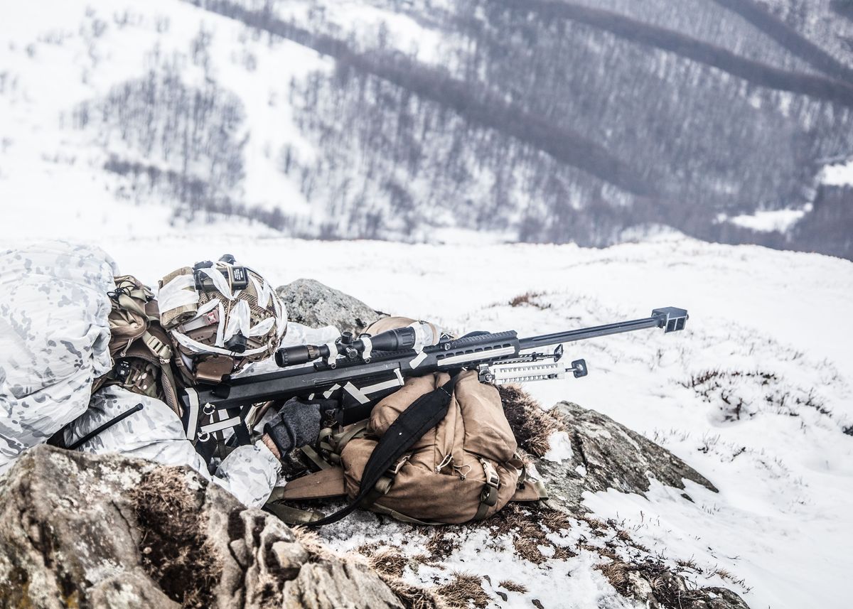 'Winter arctic mountains' Poster, picture, metal print, paint by ...