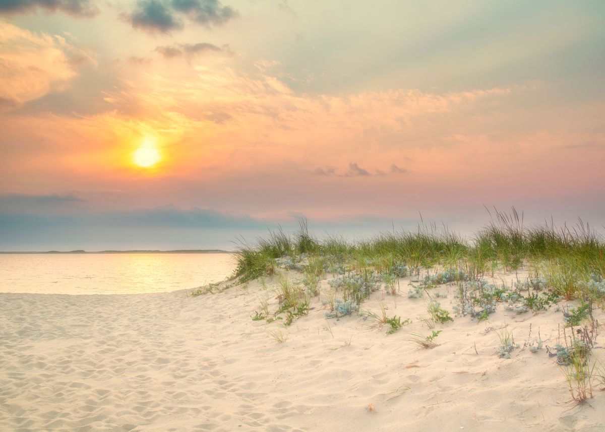 'Chatham Lighthouse Beach' Poster, picture, metal print, paint by ...