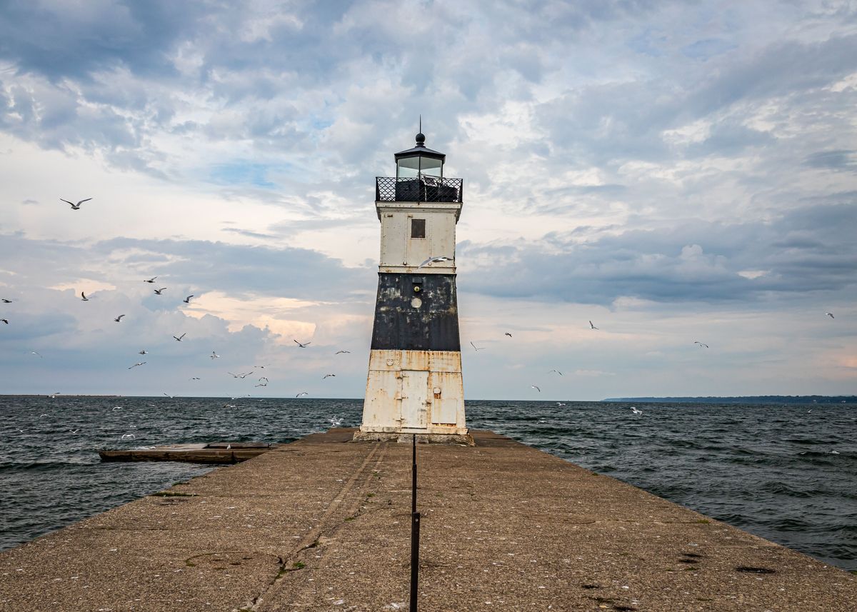 'Channel Lighthouse PA' Poster, picture, metal print, paint by Gestalt ...