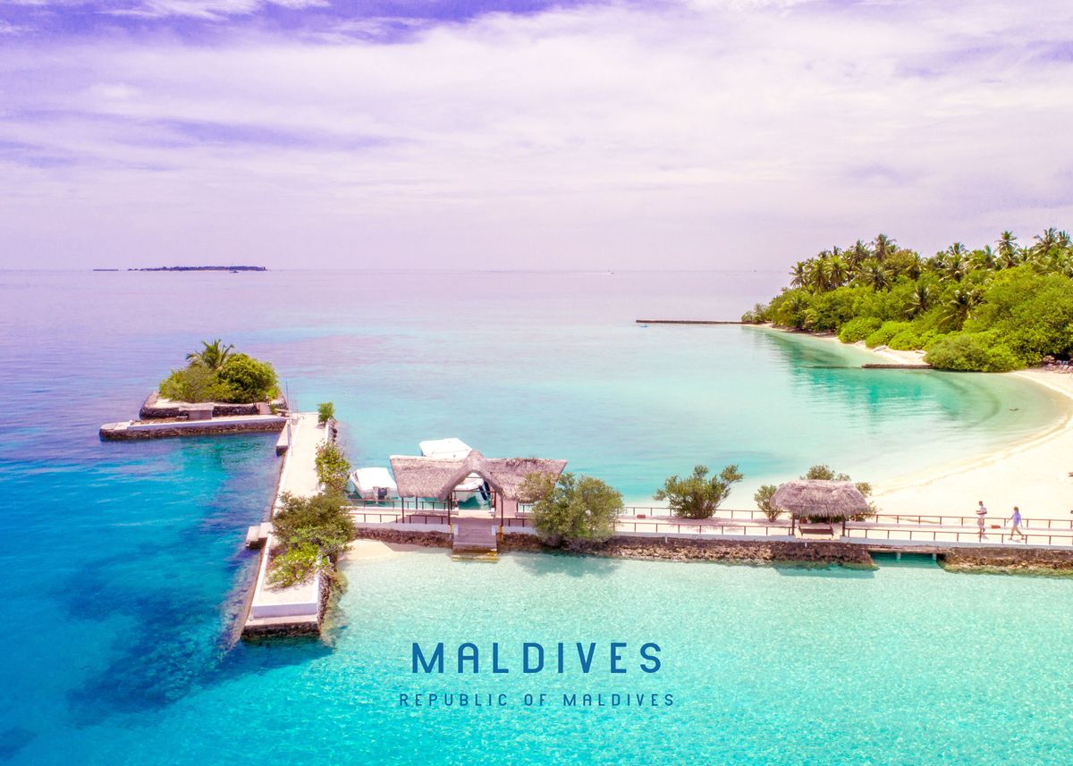 'Maldives ' Poster, picture, metal print, paint by Explore Universe ...
