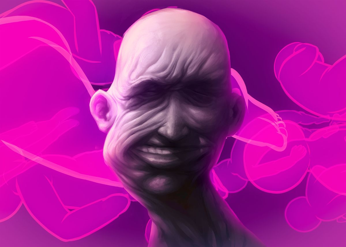 'Gray Smile' Poster, picture, metal print, paint by Lisandro Aguilera ...