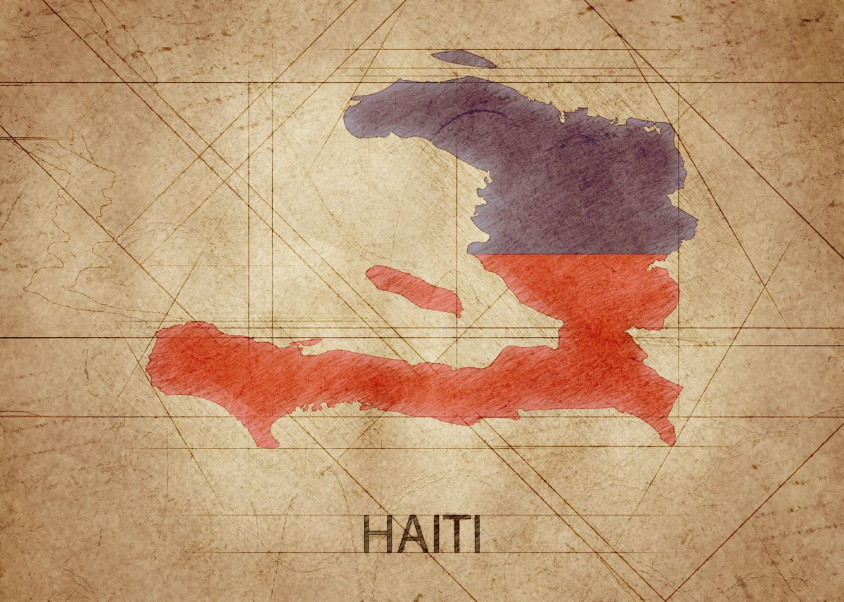 'Haiti' Poster, picture, metal print, paint by Luvy | Displate