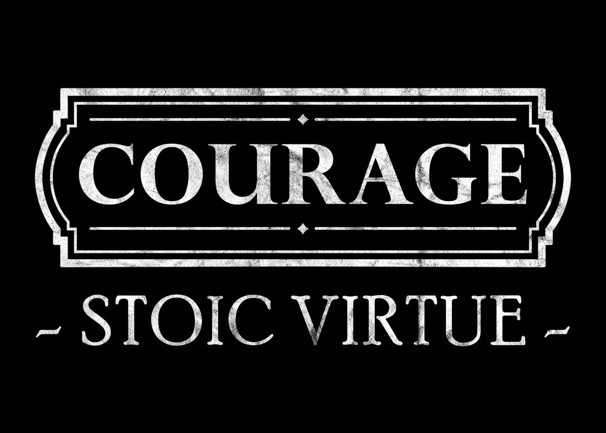 'Stoic Virtue Courage' Poster, picture, metal print, paint by Christian ...