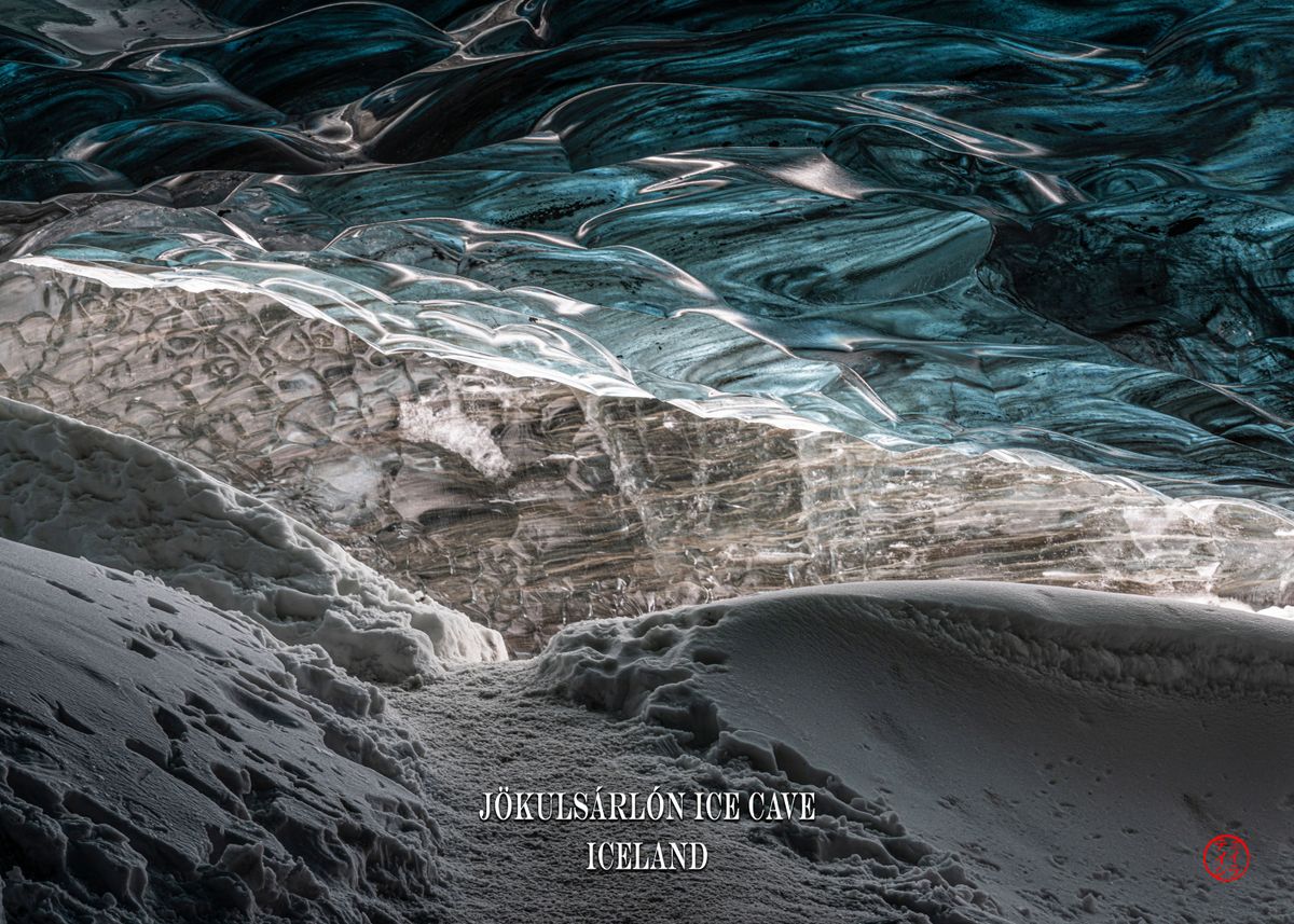 'Jokulsarlon Ice Caves' Poster, picture, metal print, paint by NTx ...