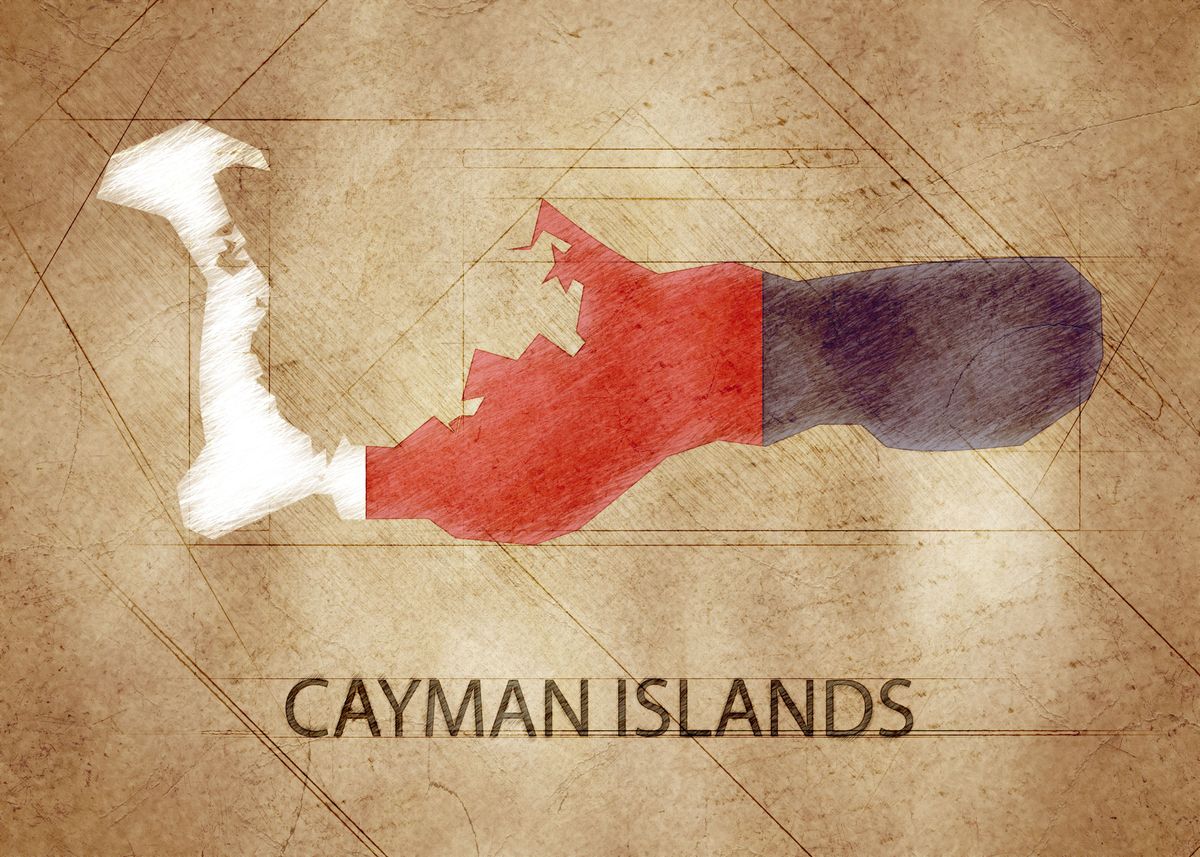 'Cayman Islands' Poster, picture, metal print, paint by Luvy | Displate