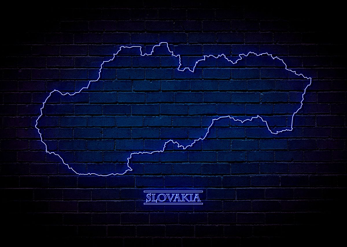 'Slovakia' Poster, picture, metal print, paint by Moon Soul | Displate