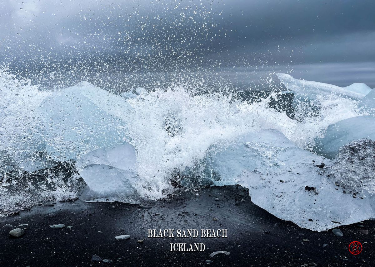 'Reynisfjara beach' Poster, picture, metal print, paint by NTx ...