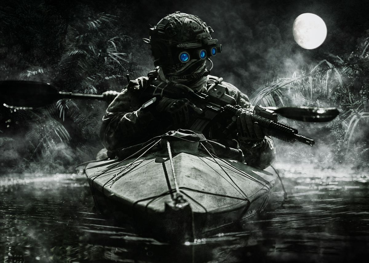 'Special forces operators' Poster, picture, metal print, paint by ...