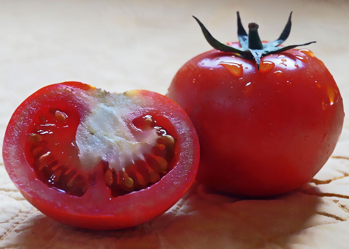 'duo tomato' Poster, picture, metal print, paint by KROCKNER YR. | Displate