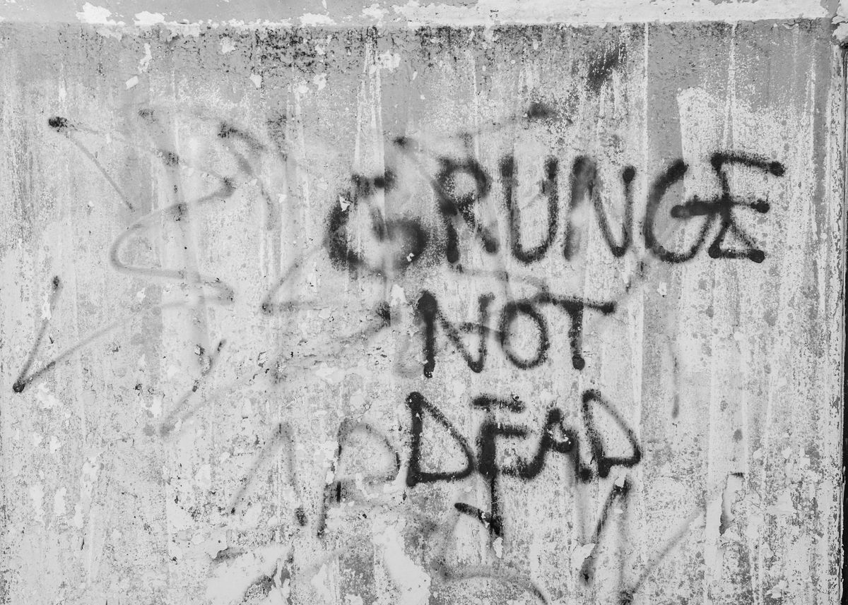 'Grunge not dead' Poster, picture, metal print, paint by Nicolas ...