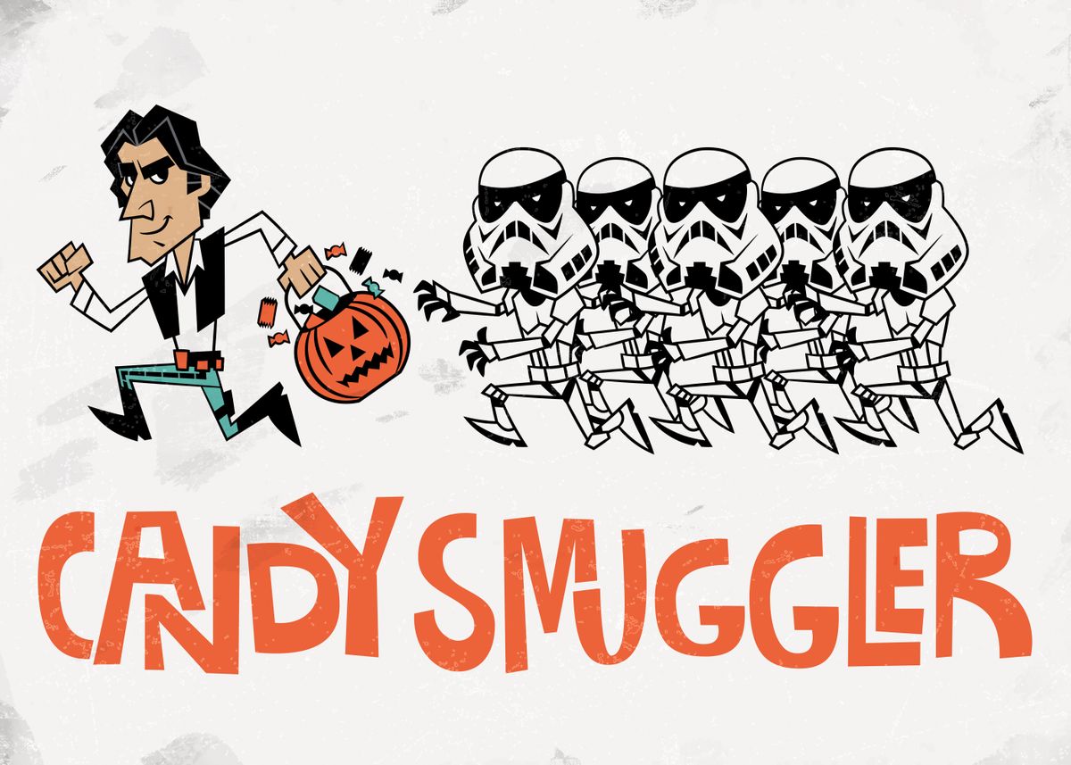 'Candy smuggler' Poster, picture, metal print, paint by Star Wars ...