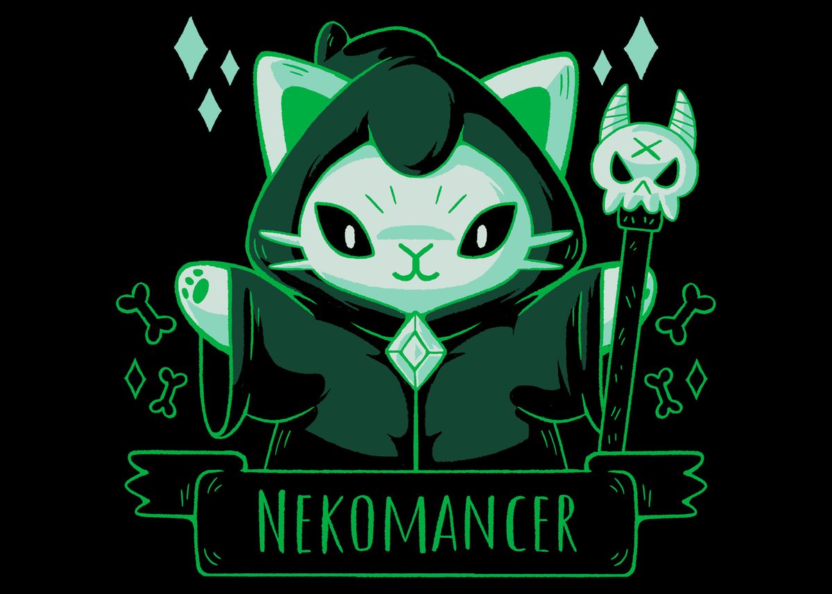 'Nekomancer' Poster by xMorfina Elisa Zanoni | Displate