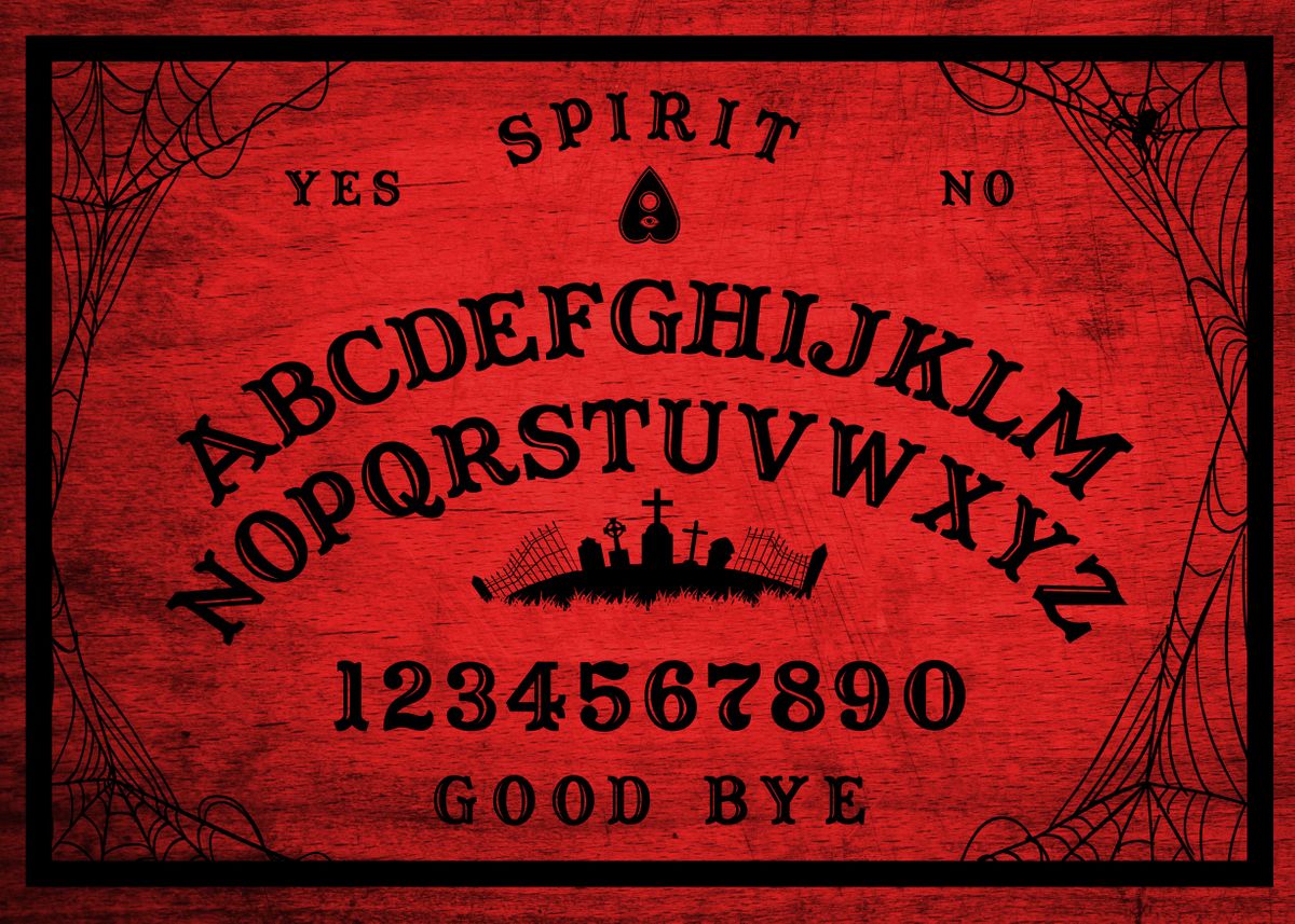 'Ghost Board Game Ouija' Poster, picture, metal print, paint by Art and ...