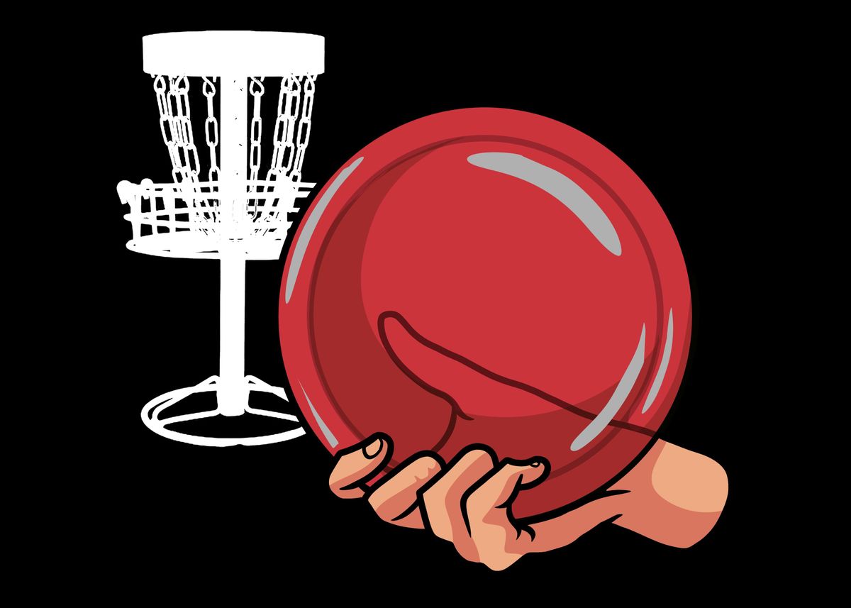 'Disc Golf Frisbee Golf' Poster, picture, metal print, paint by ...