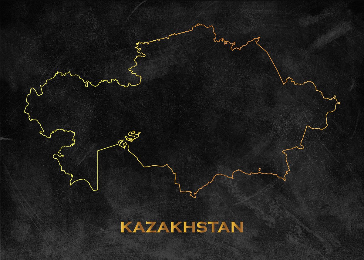 'Kazakhstan' Poster by Black Iris | Displate