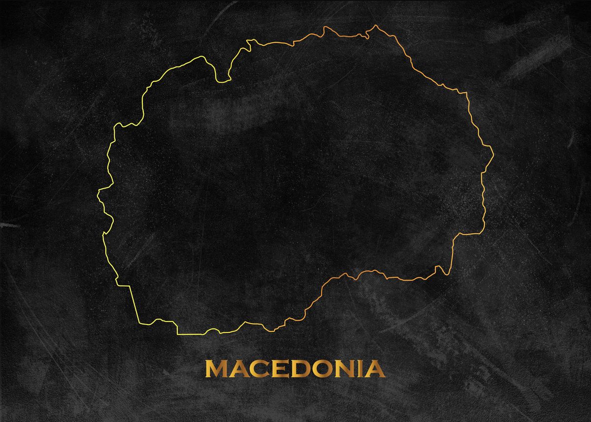 'Macedonia' Poster, picture, metal print, paint by Black Iris | Displate