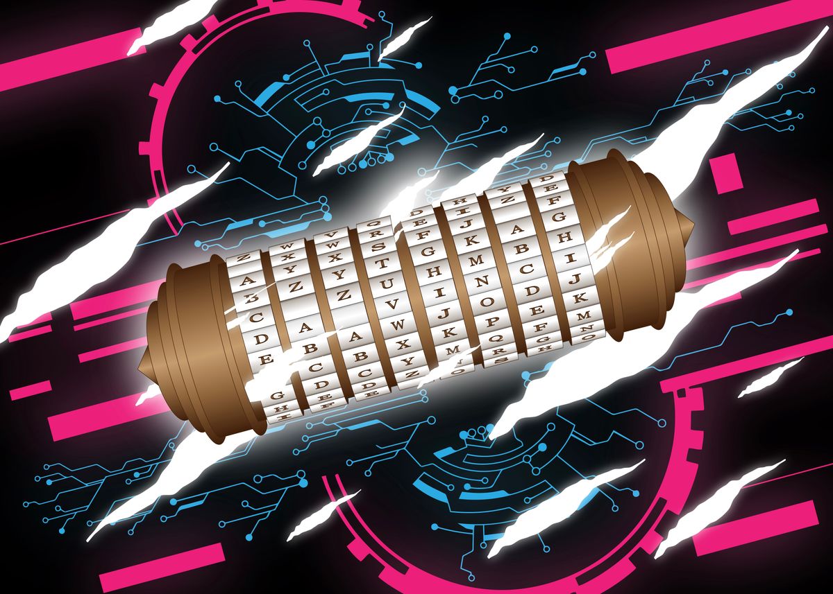 'Encrypted' Poster, picture, metal print, paint by Pauline Sellaye ...