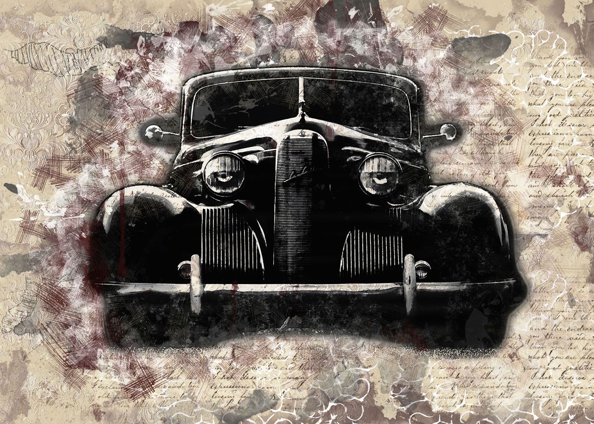 'Vintage Cars 52' Poster by Michael Landsberger | Displate