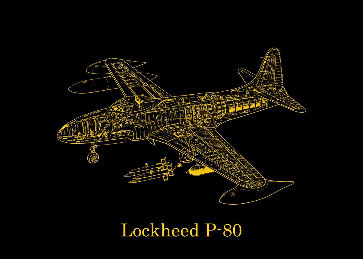 'Lockheed P80 ' Poster by Eng Hadoool | Displate