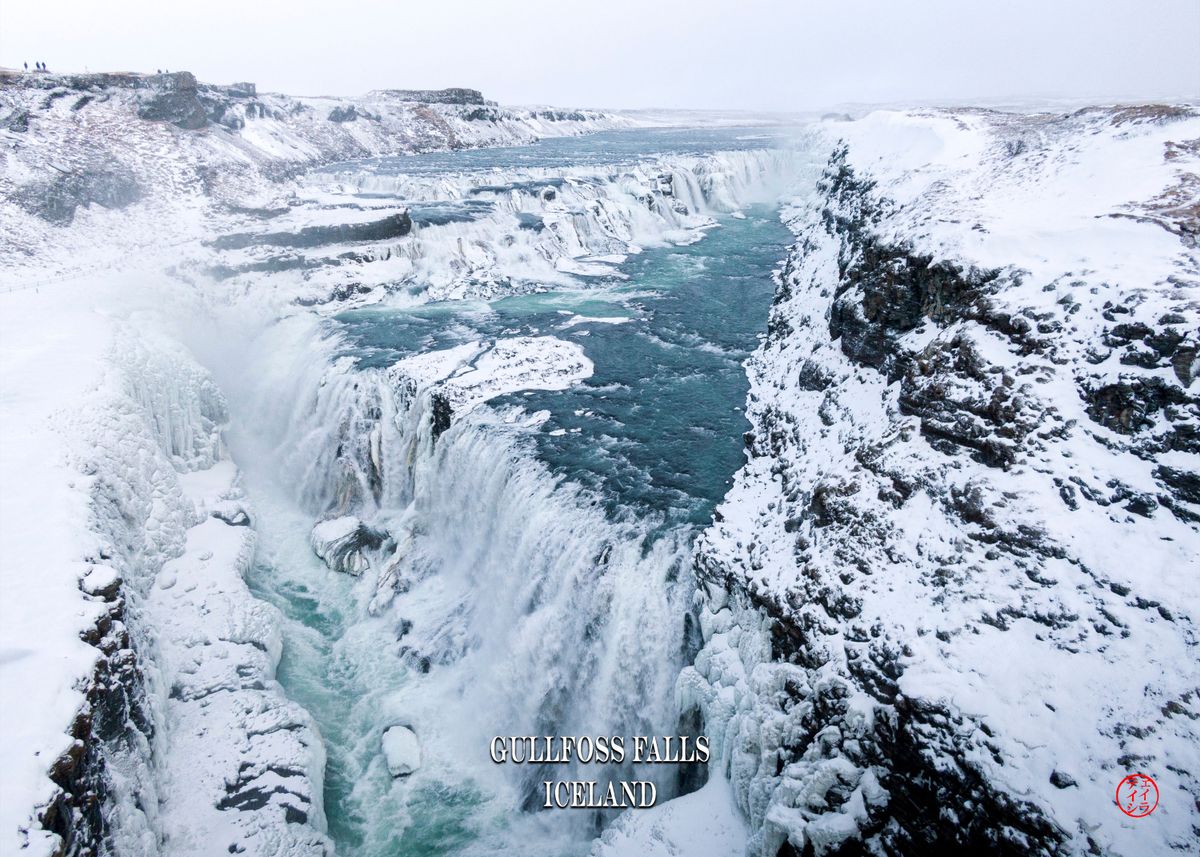 'Gullfoss Falls' Poster, picture, metal print, paint by NTx Photography ...
