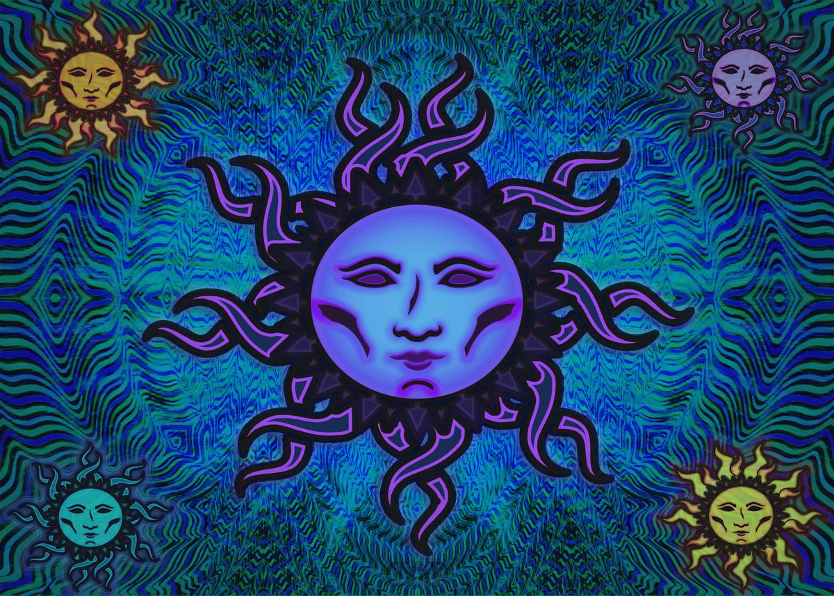 'Sublime Moon II' Poster, picture, metal print, paint by Connor Purcell ...