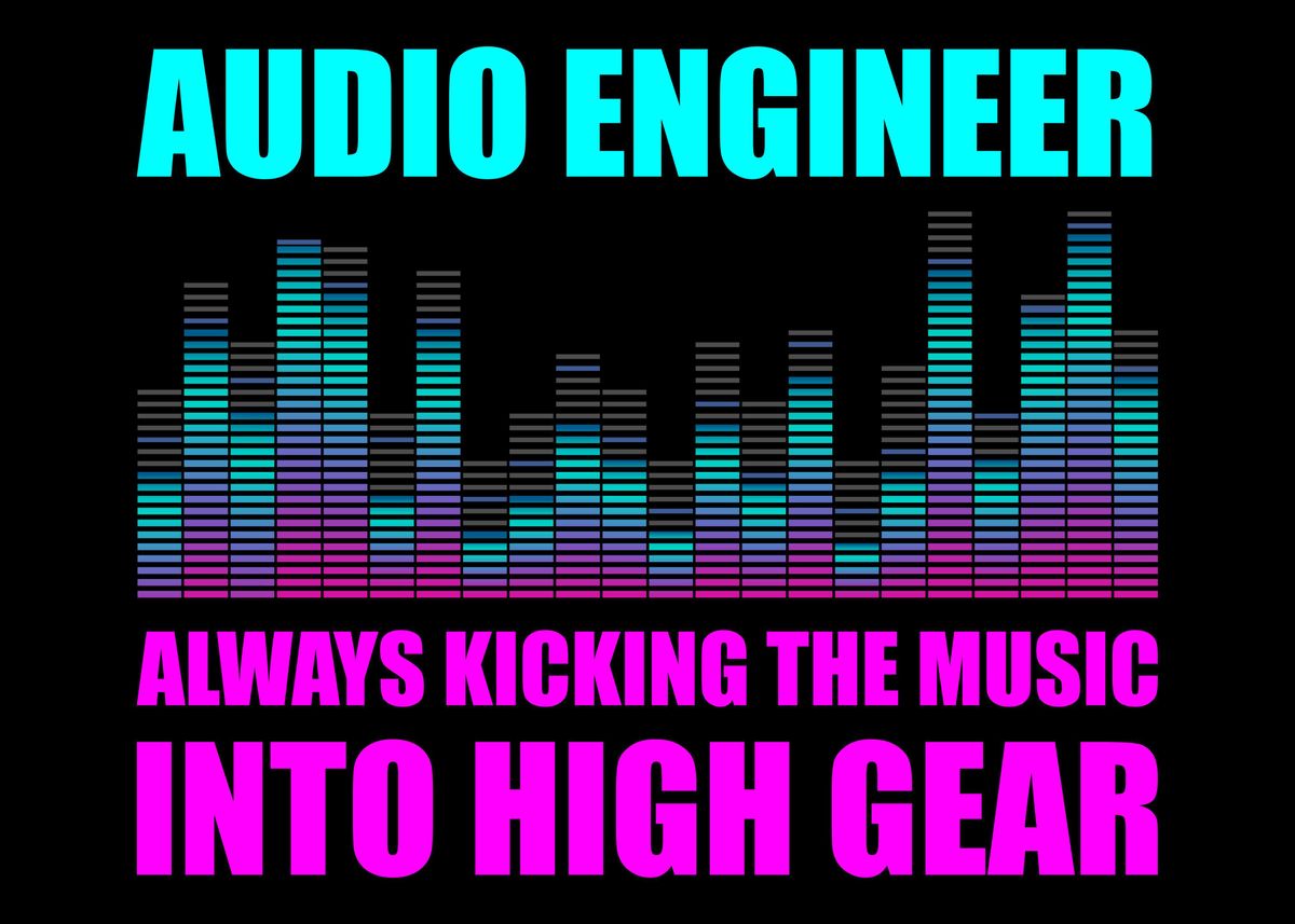 'Audio Engineer Equalizer' Poster, picture, metal print, paint by ...
