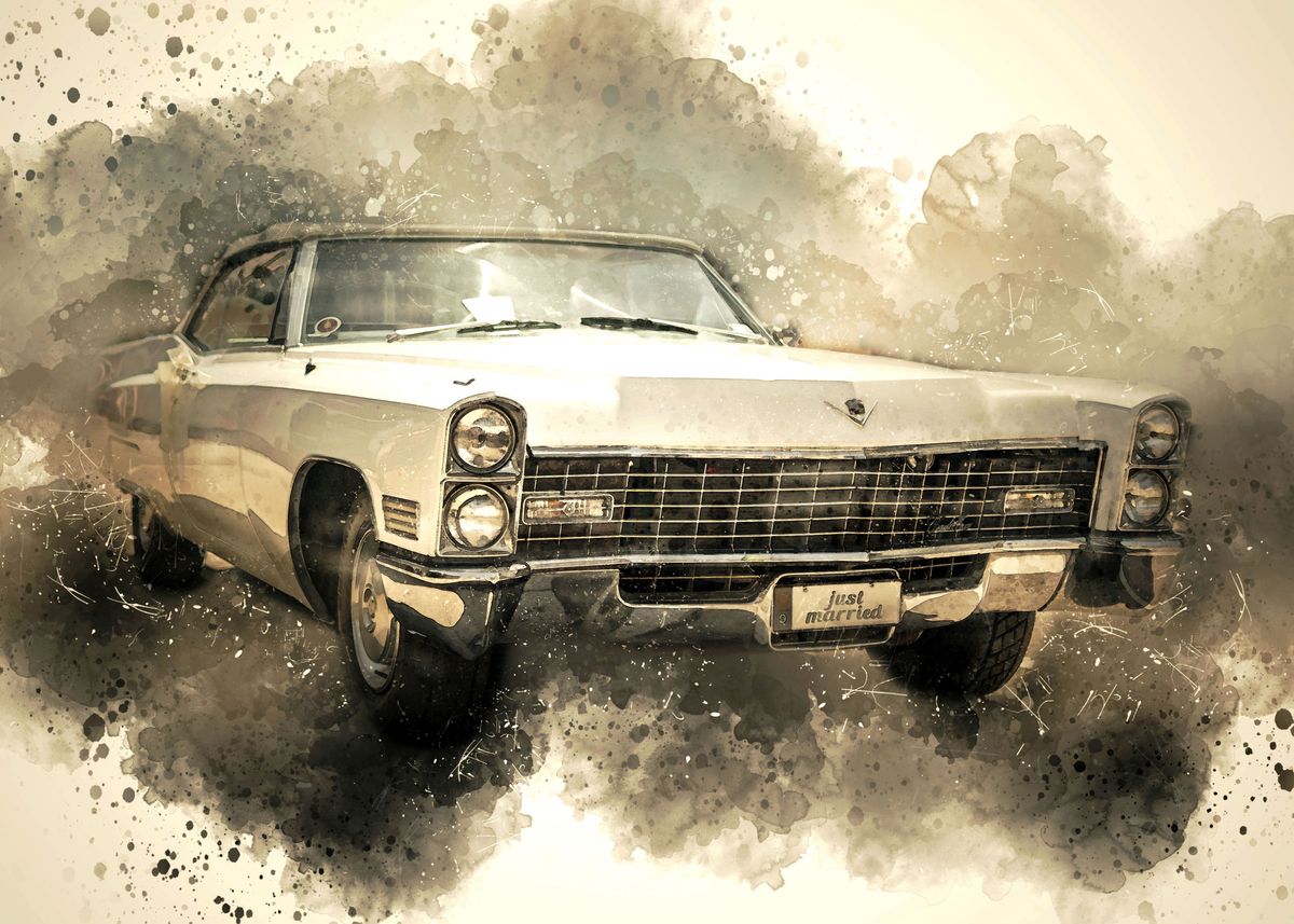 'Vintage Cars 76' Poster by Michael Landsberger | Displate