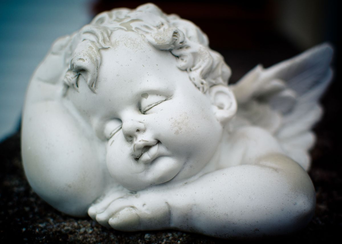 'Cherubim Statue ' Poster by Stephen Bredenkamp | Displate