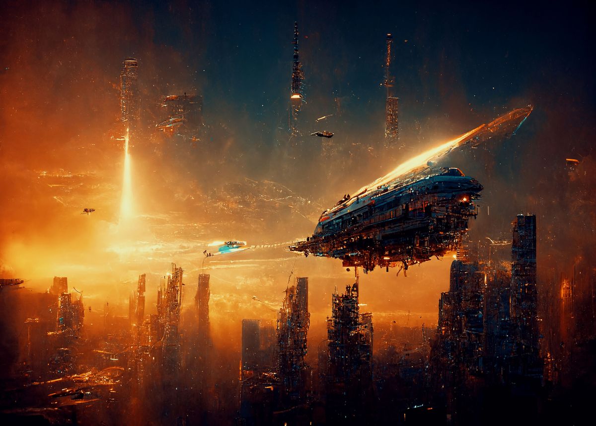 'highly intelligent life' Poster, picture, metal print, paint by ...