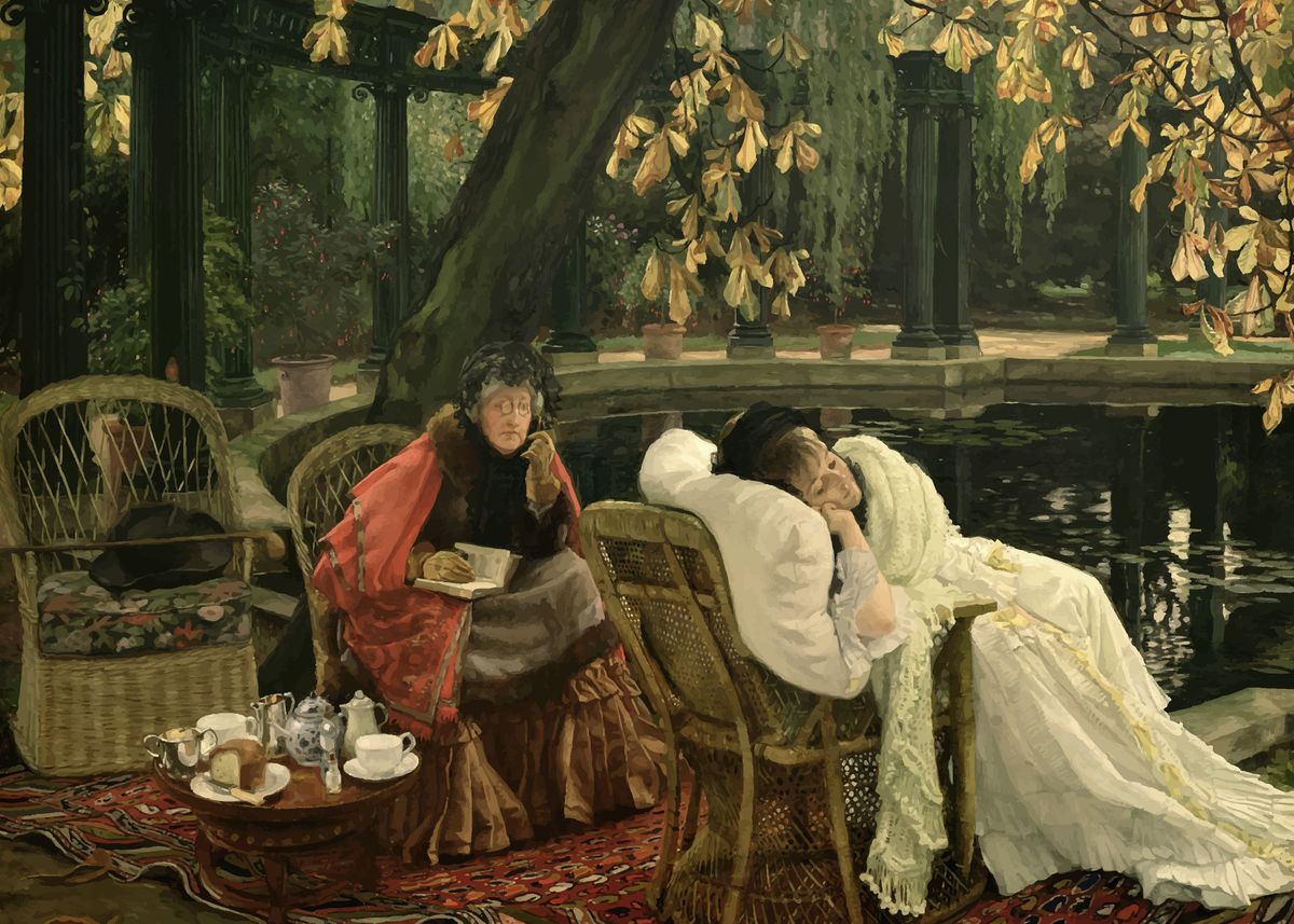 'James Tissot' Poster, picture, metal print, paint by ArtGallery | Displate
